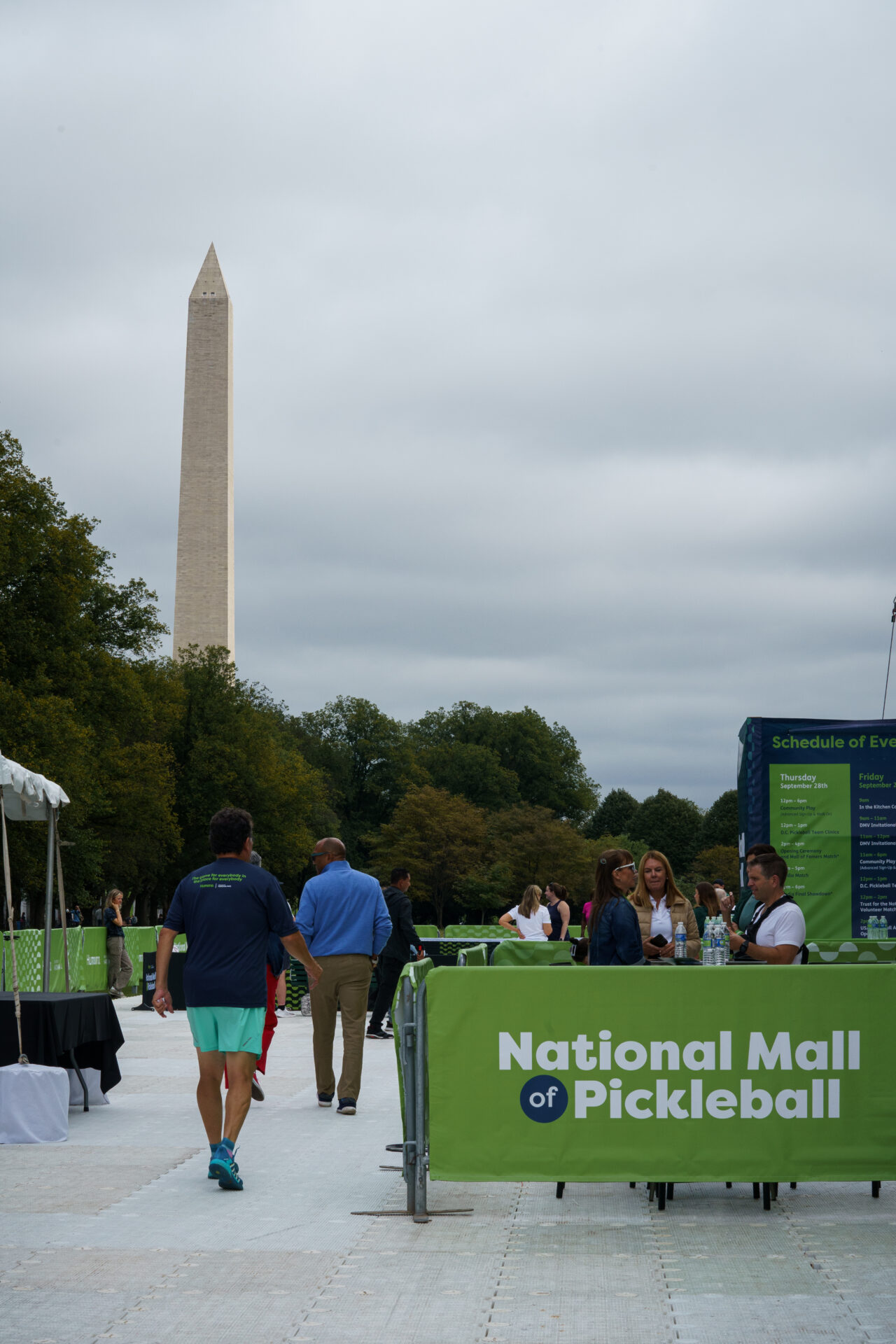 Playing Pickleball on the DC National Mall - CHRISTINE LOZADA